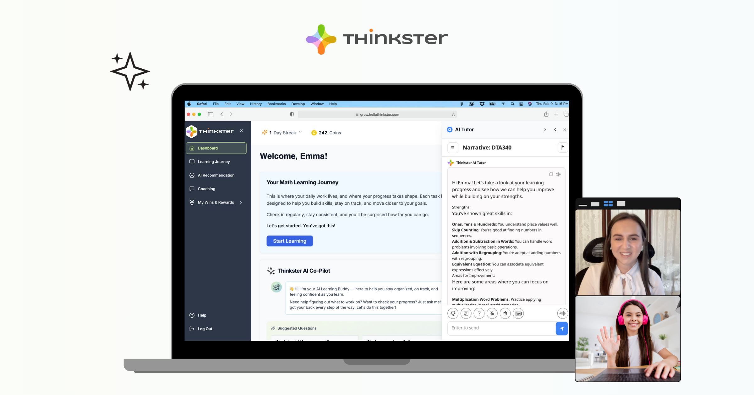 Thinkster Math: Tutoring Personalized by Patented AI + Top Math Tutors